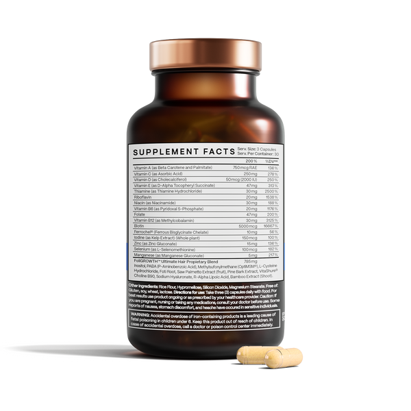 FoliGROWTH Ultra Hair Growth Vitamin with high potency Biotin ...
